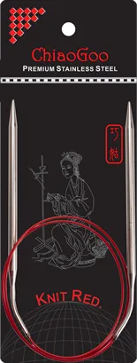 ChiaoGoo Knit RED 32" (80cm) Circular Needles | Get Knitfaced In CO